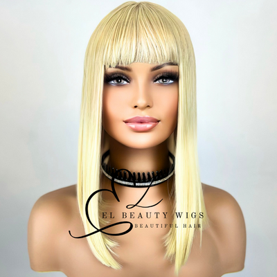 Paisley - 12" Human Hair Blend Full WIG – ELBeautyWigs